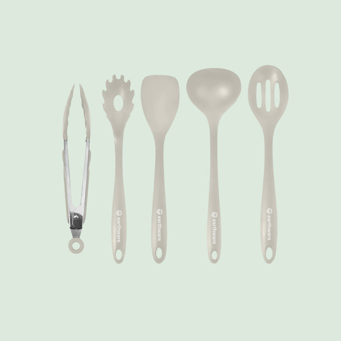 No-Tox Silicone Kitchen Utensils Set – Non-Stick, Heat-Proof & Plastic ...